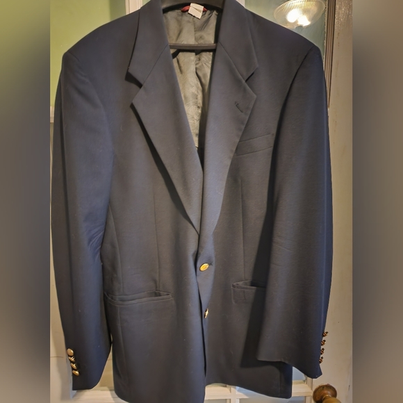 Hart Schaffner Marx | Suits & Blazers | Classic Dark Navy Wool Mens ...